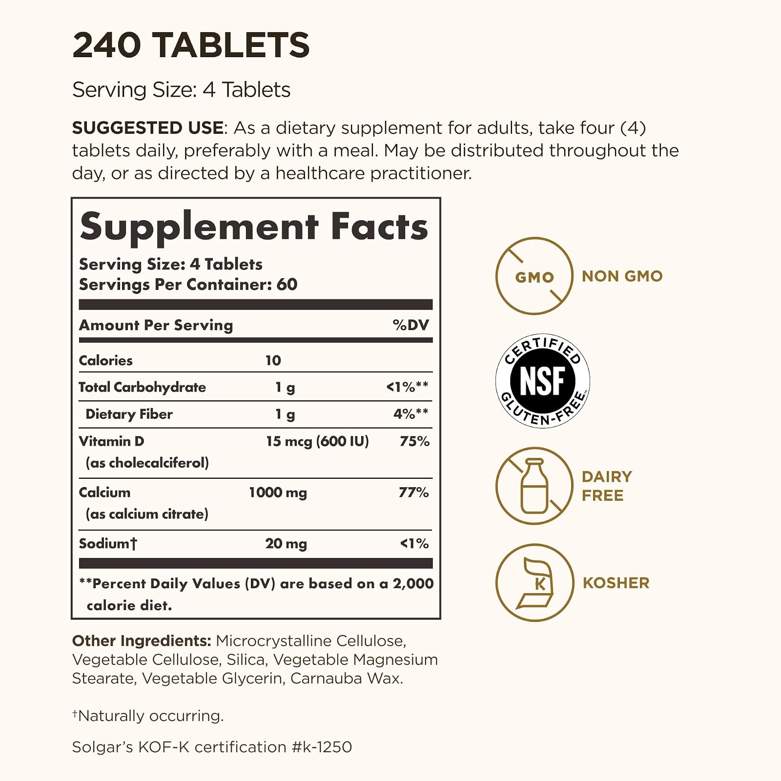 calcium citrate with vitamin D3 supplement