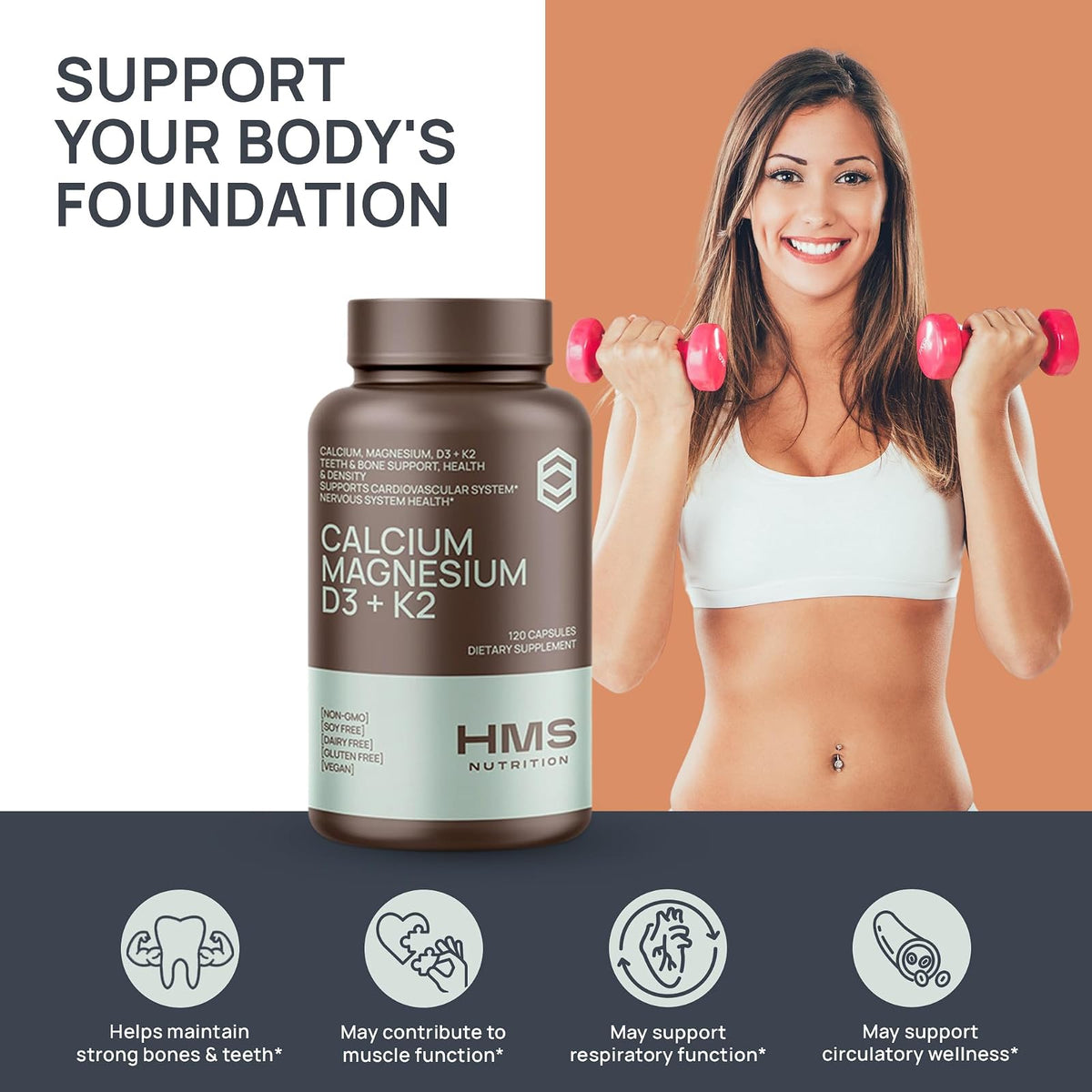 Calcium citrate with vitamin K2