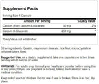 Calcium D-Glucarate 250 mg for detox support