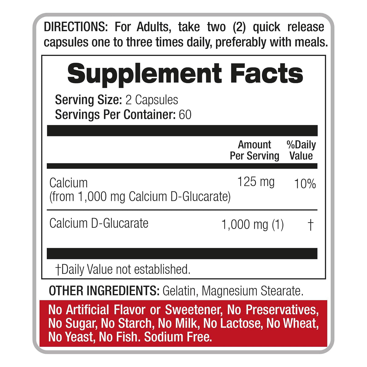 Calcium D-Glucarate for hormone balance