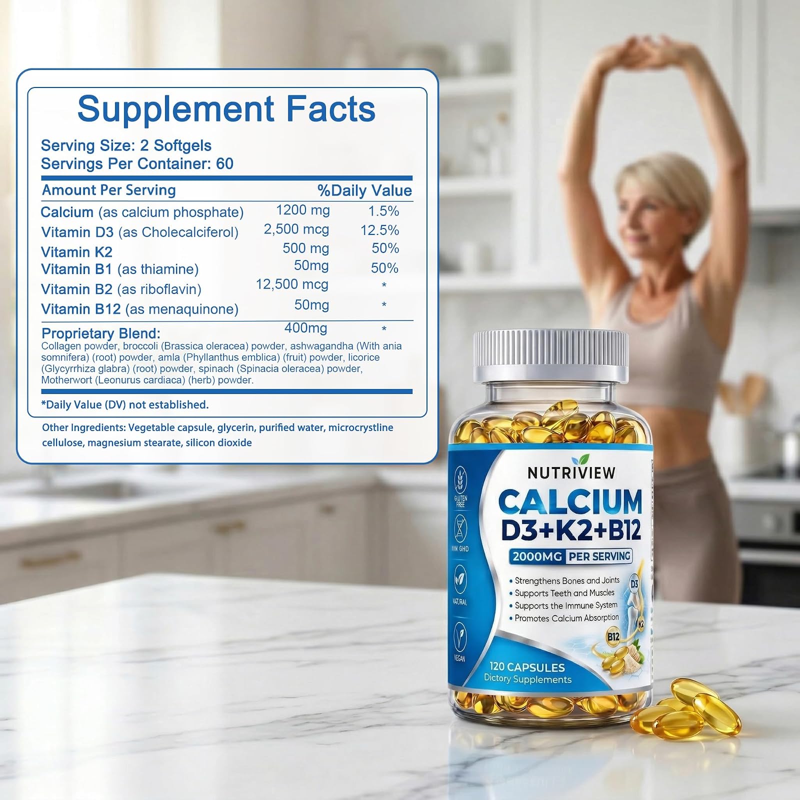 Calcium D3 and K2 combo