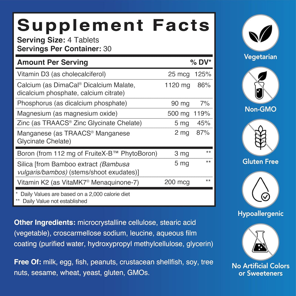 Calcium D3 K2 supplement for bones
