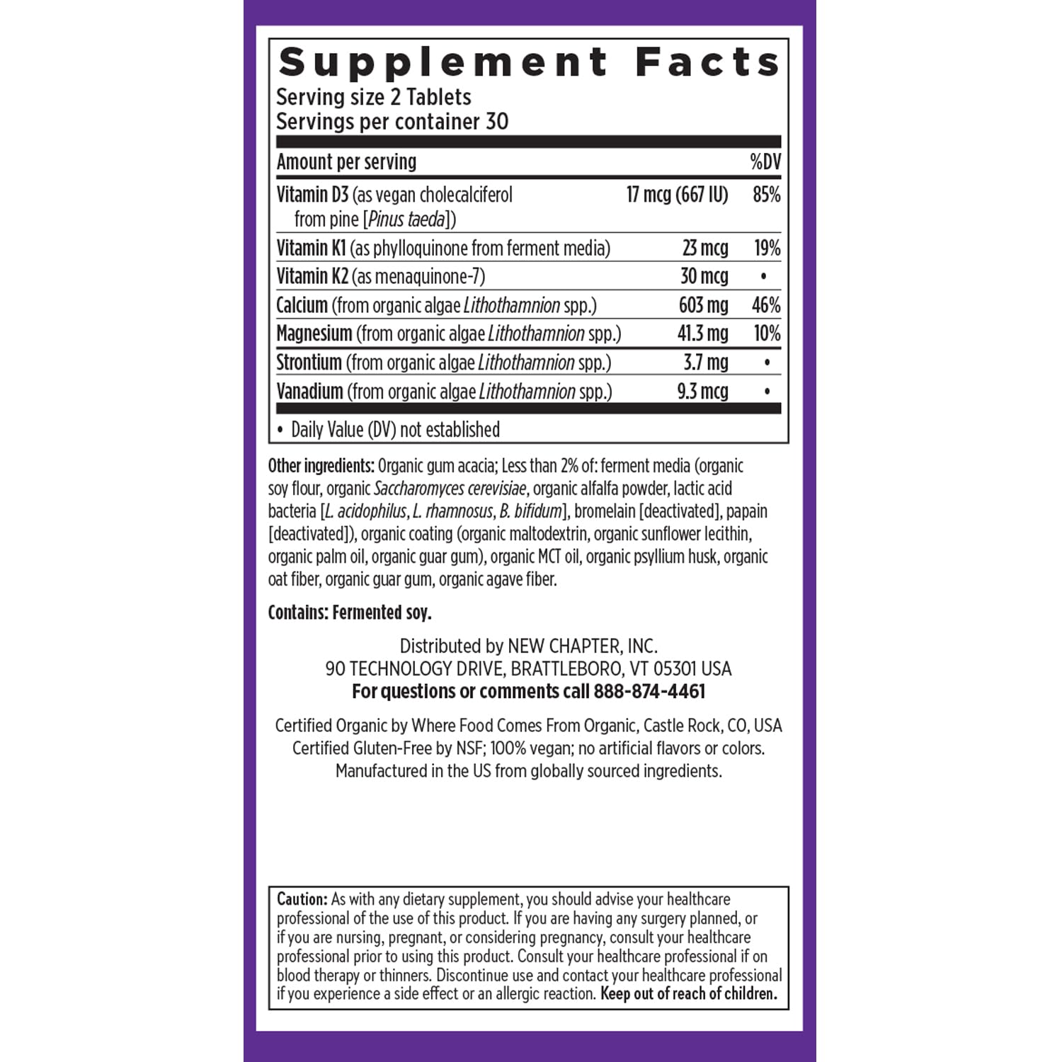 calcium for bone density support