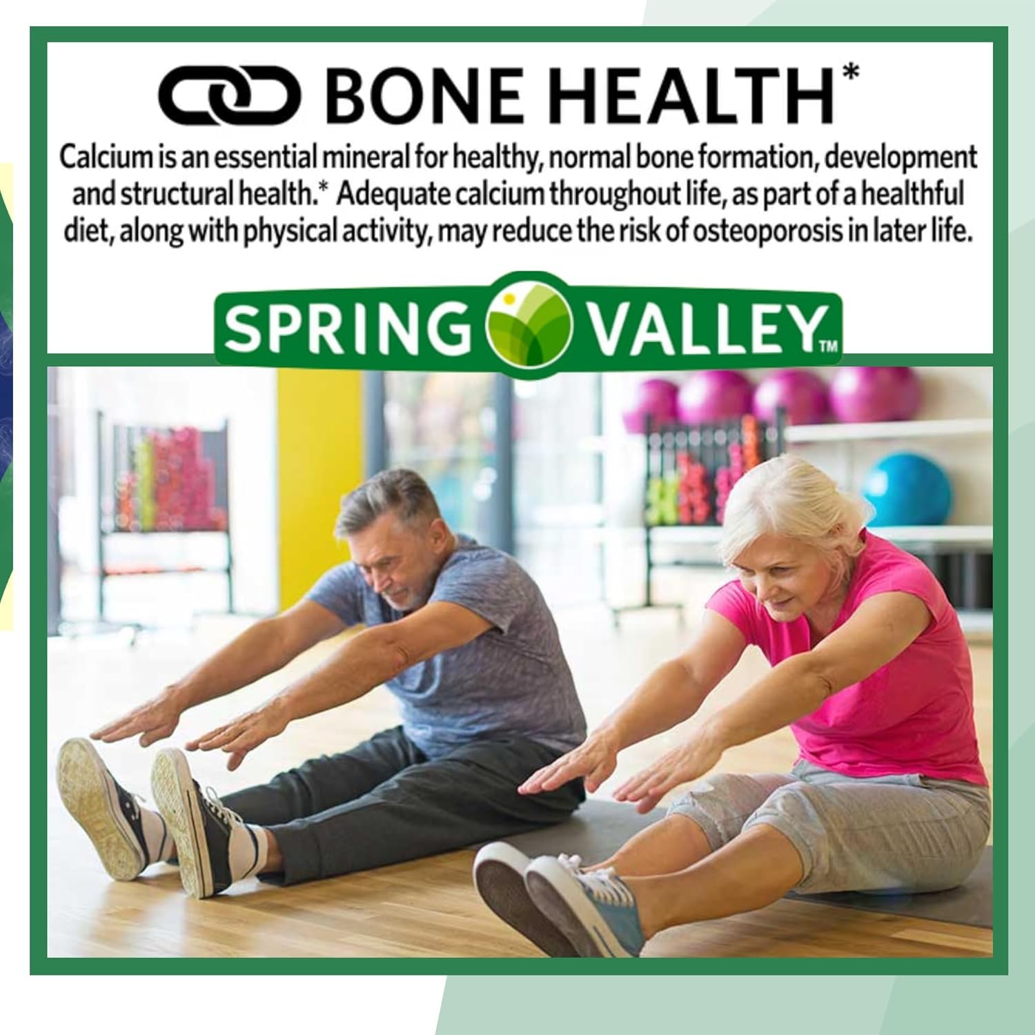 Calcium for maintaining bone mass