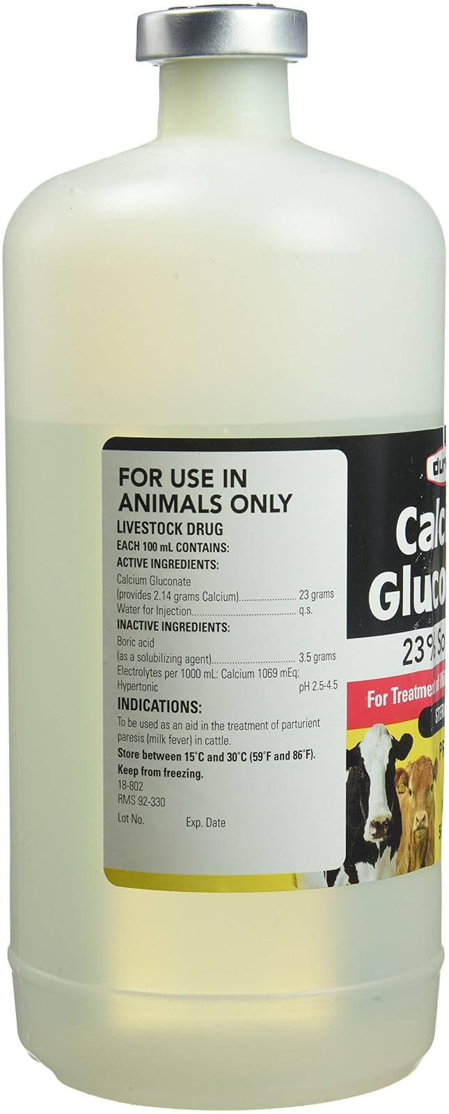 calcium gluconate for animal health