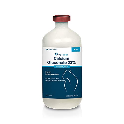 Calcium gluconate solution for livestock