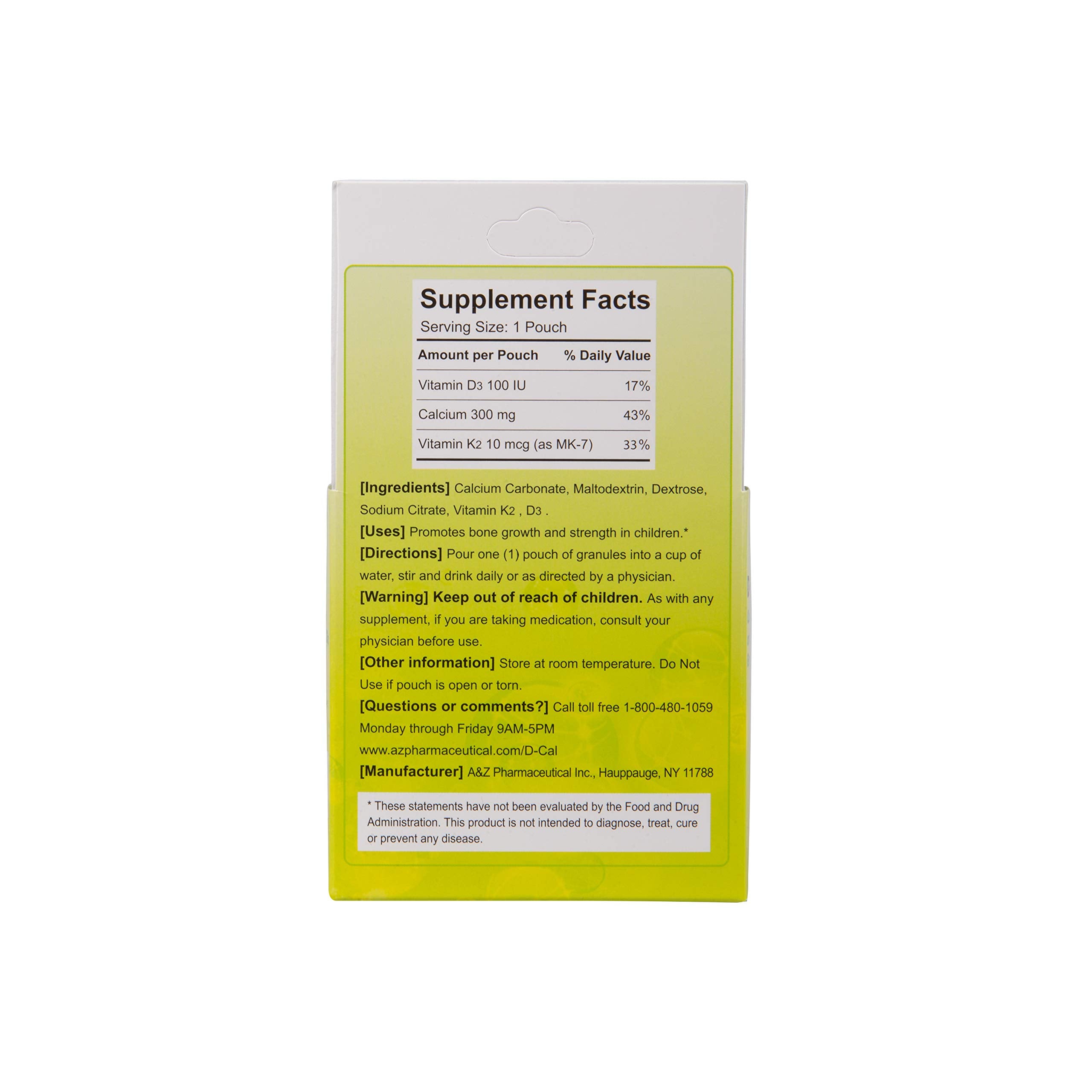 Calcium granules for strong teeth