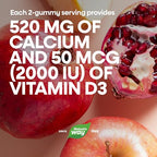 Calcium gummies for daily nutrition