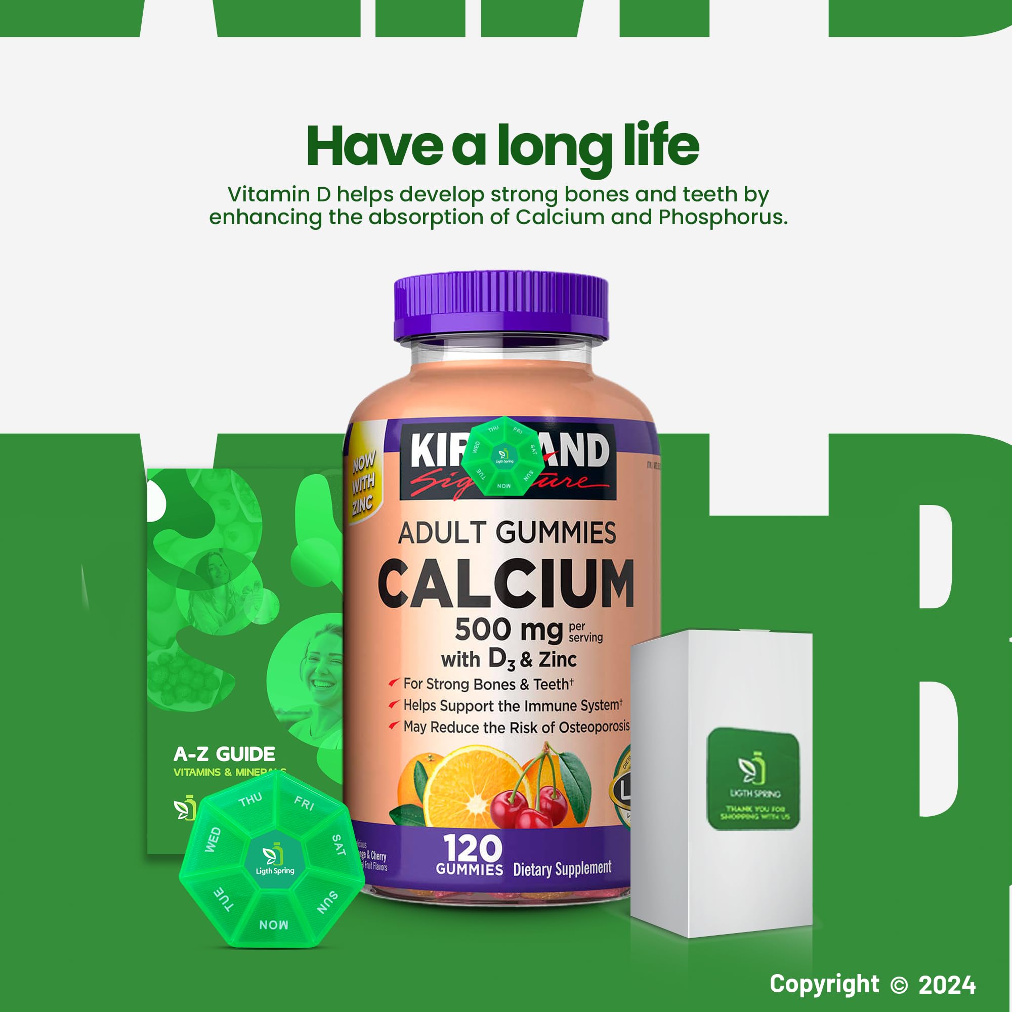 Calcium gummies for daily nutrition