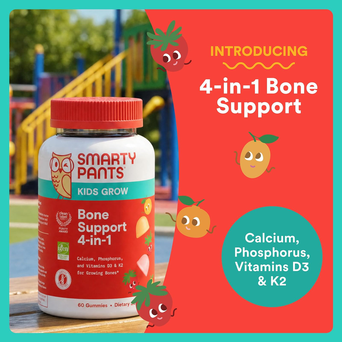 Calcium gummies for growing kids