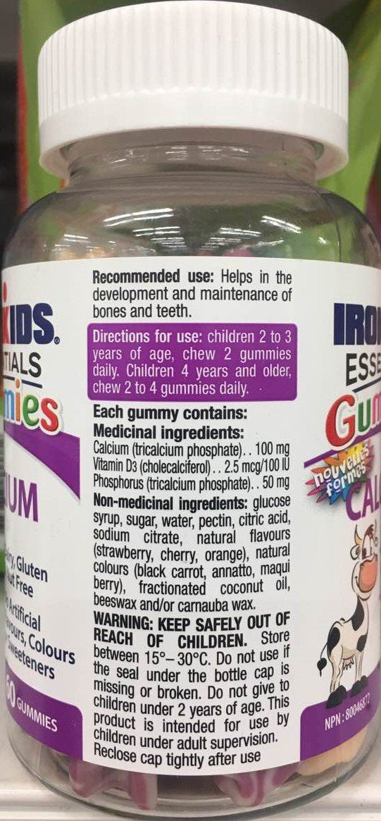 Calcium gummies for healthy teeth support