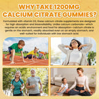 Calcium gummies for improved bone density