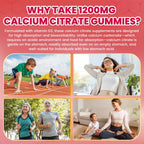 Calcium gummies for improved bone density
