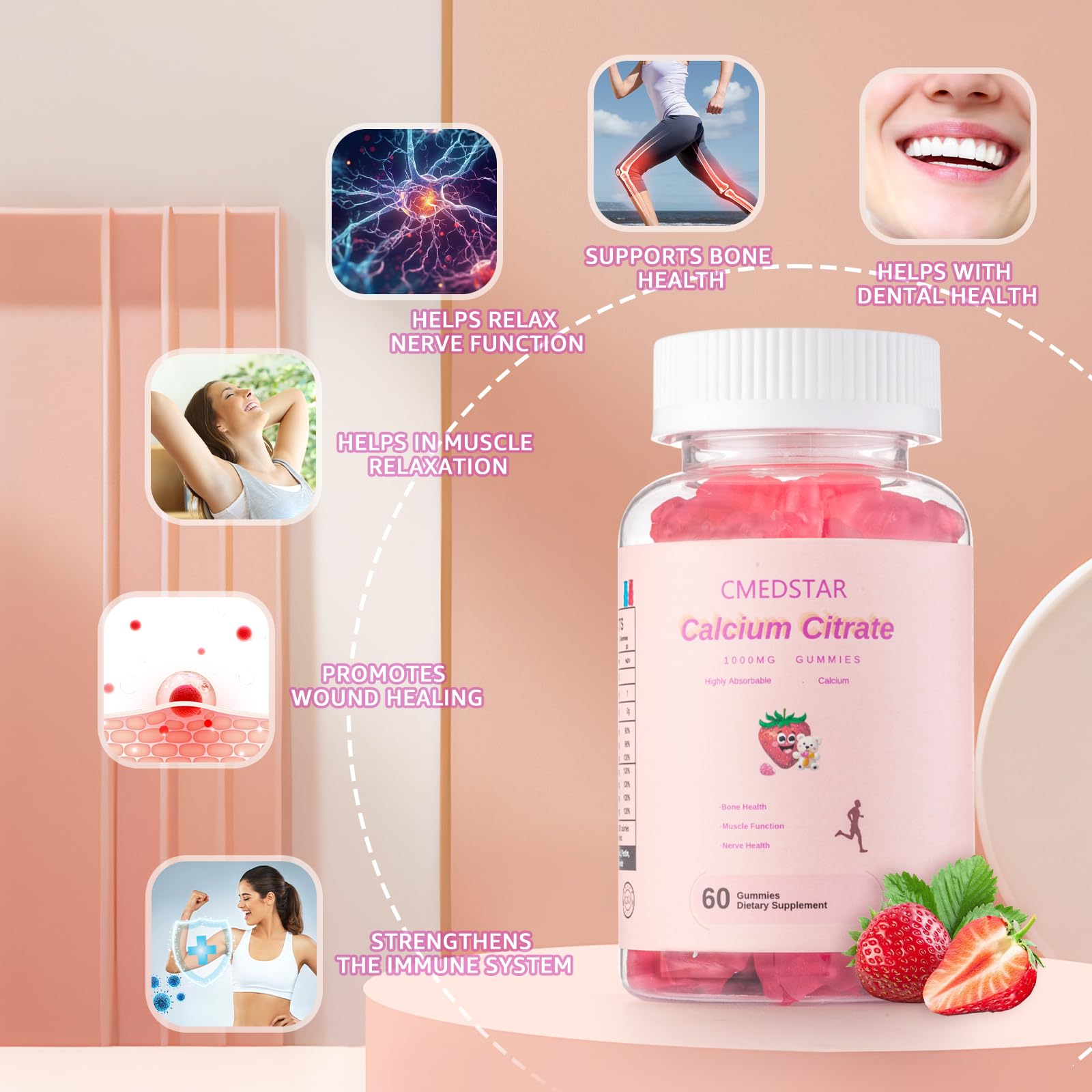 calcium gummies for muscle and joint support