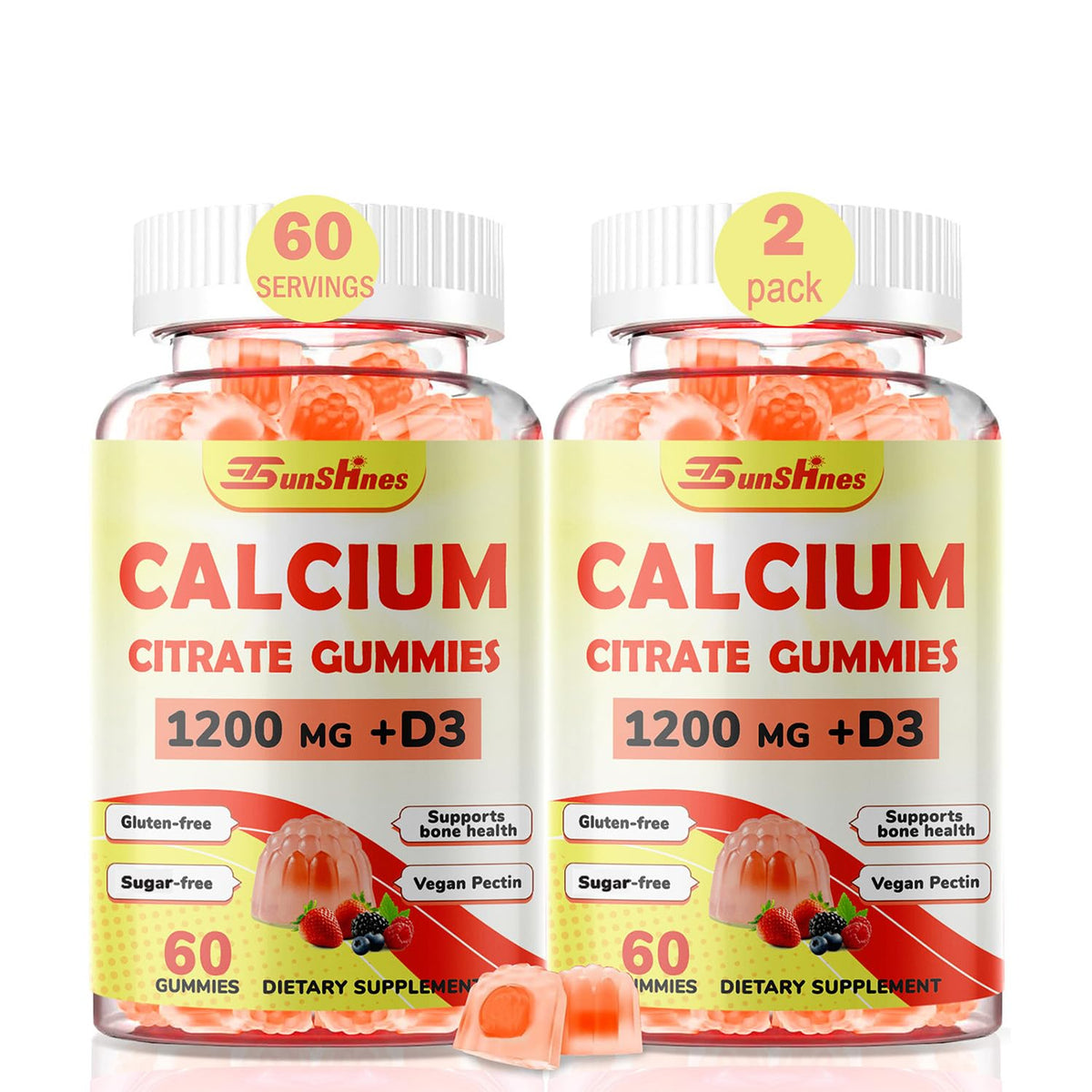 Calcium gummies for strong bones
