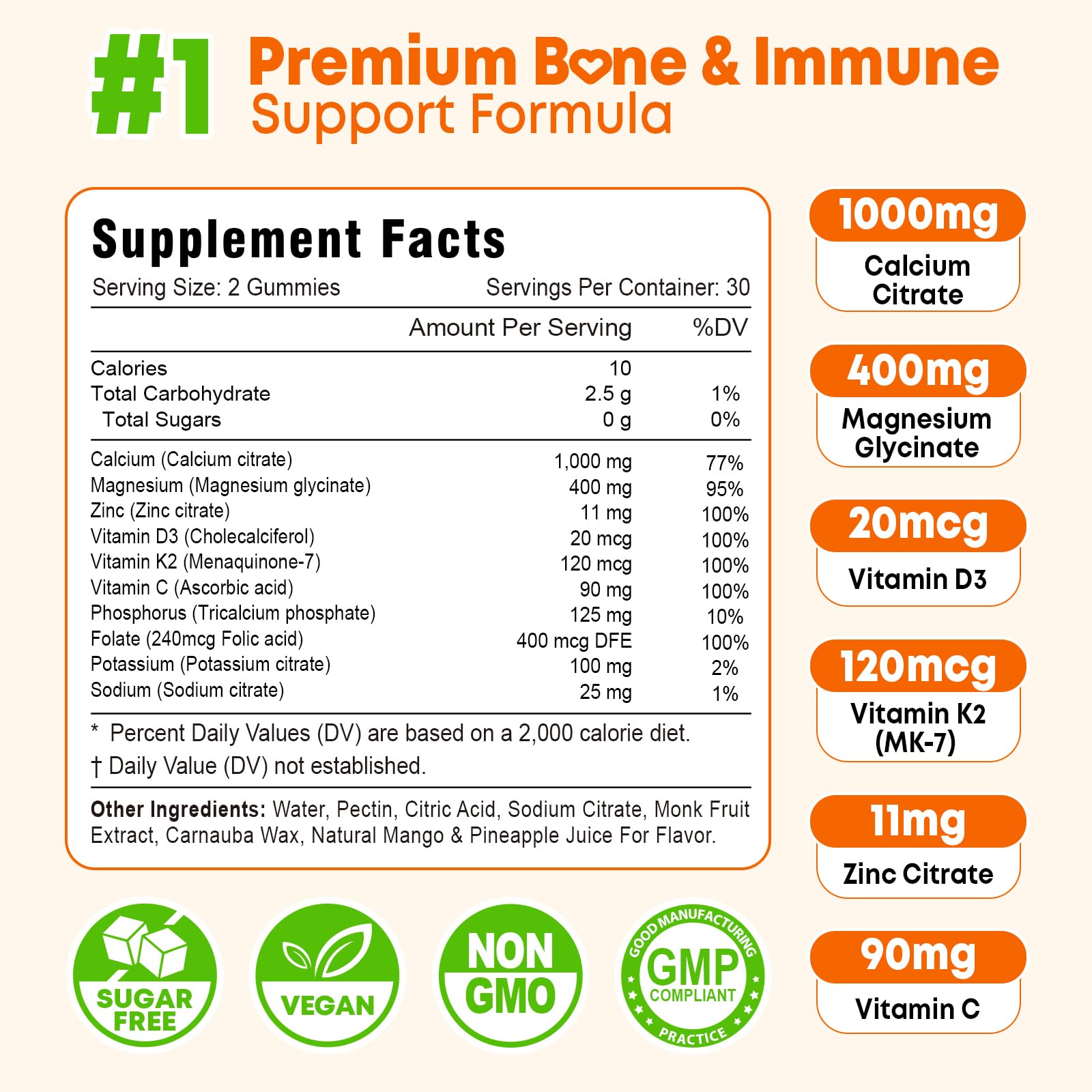 calcium gummies for strong bones