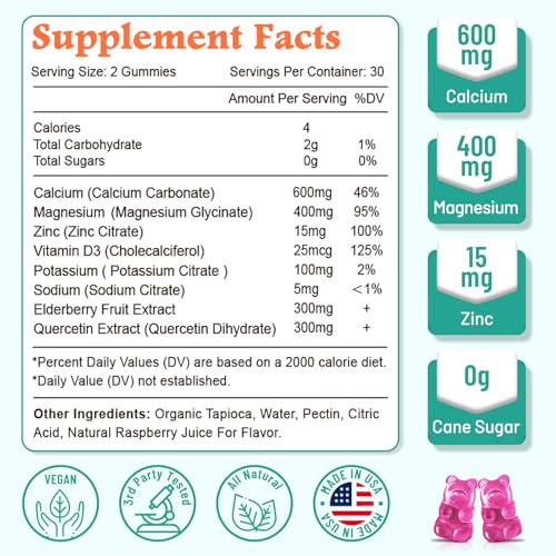 calcium gummies with magnesium glycine