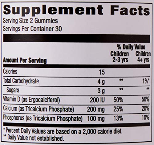 Calcium gummies with no artificial colours