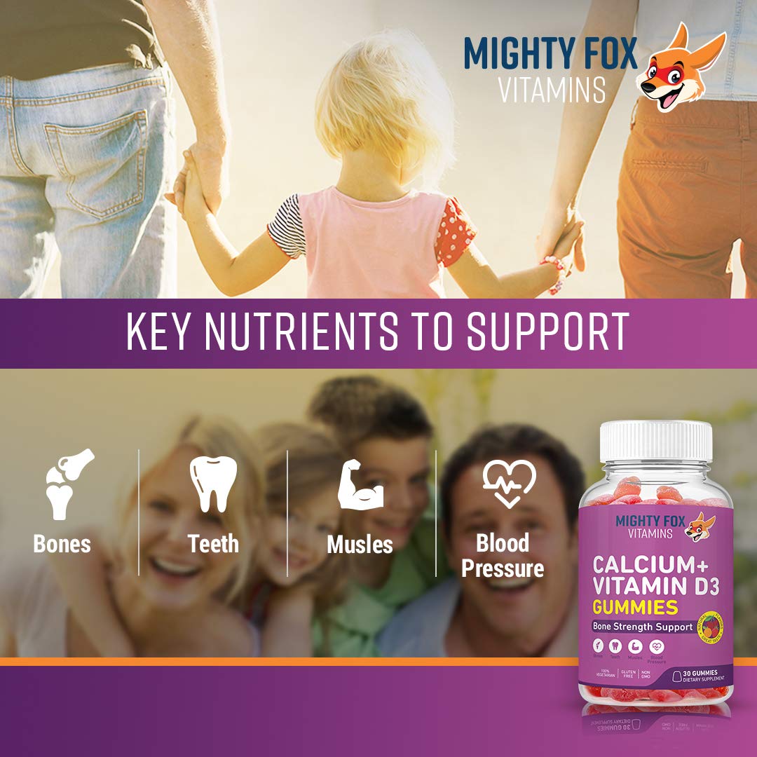 Calcium gummies with vitamin D