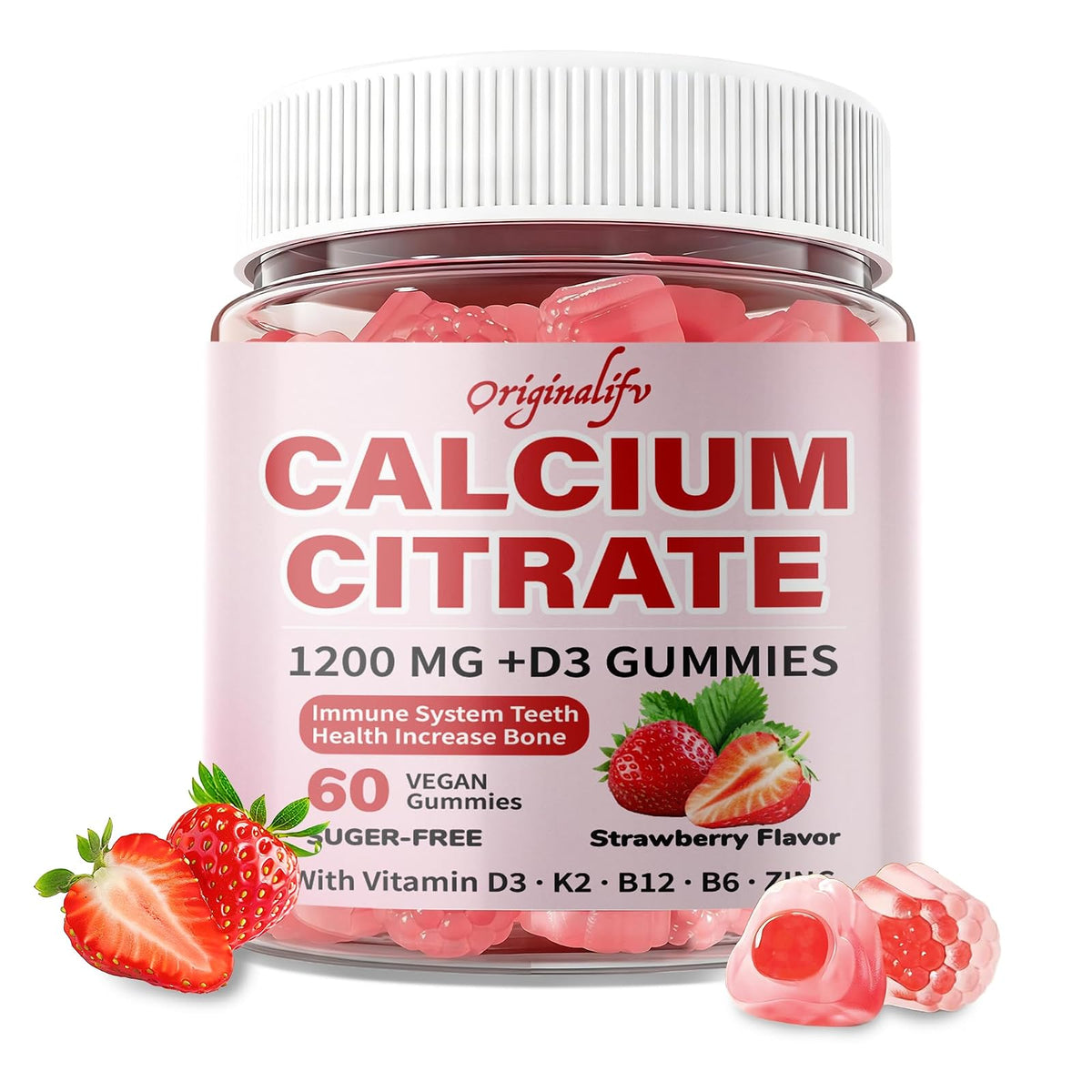 Calcium gummies with Vitamin D3