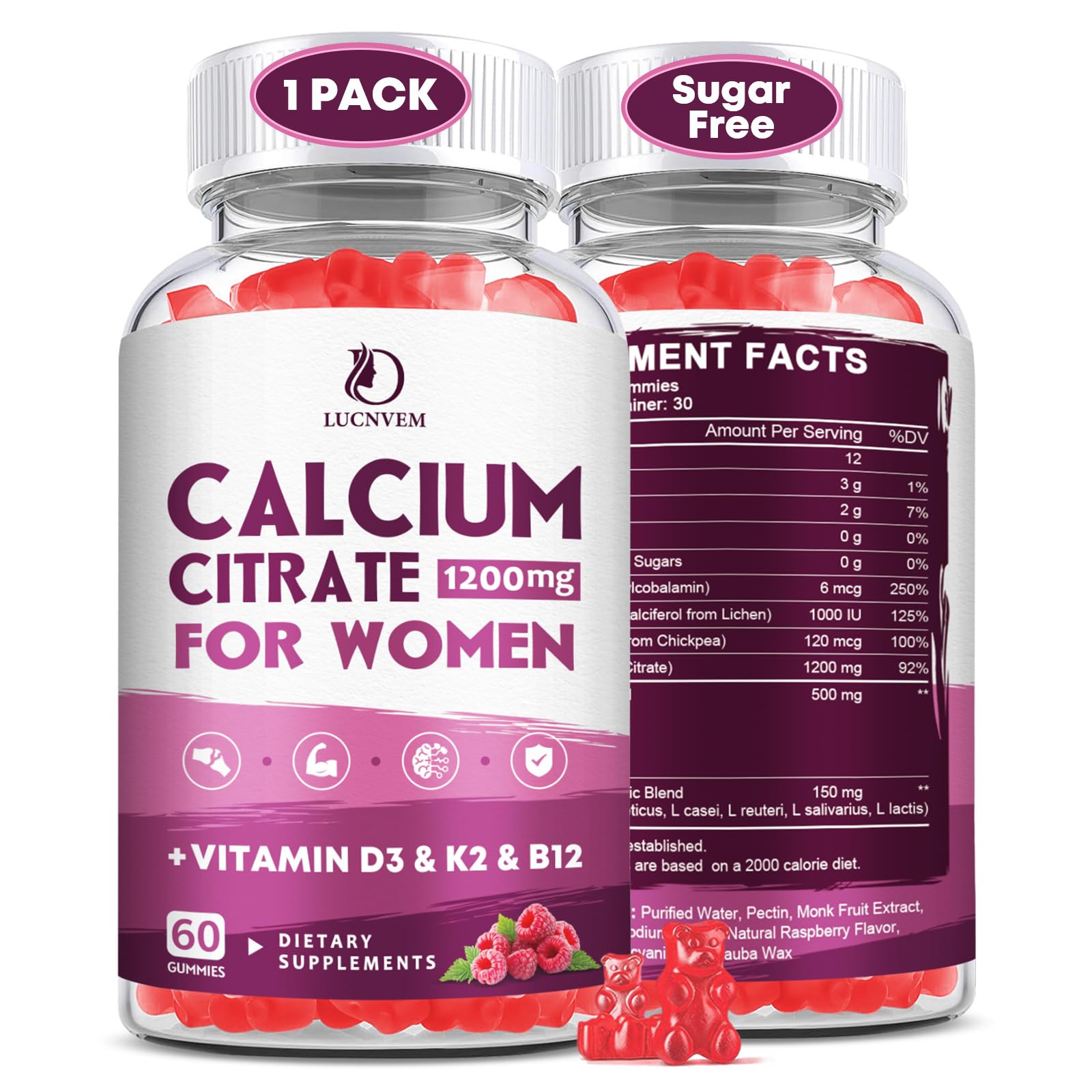 Calcium gummies with Vitamin D3