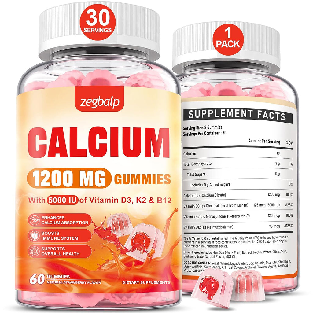 Calcium gummies with Vitamin D3