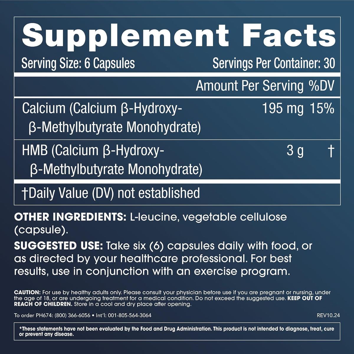 Calcium HMB supplement for improved recovery