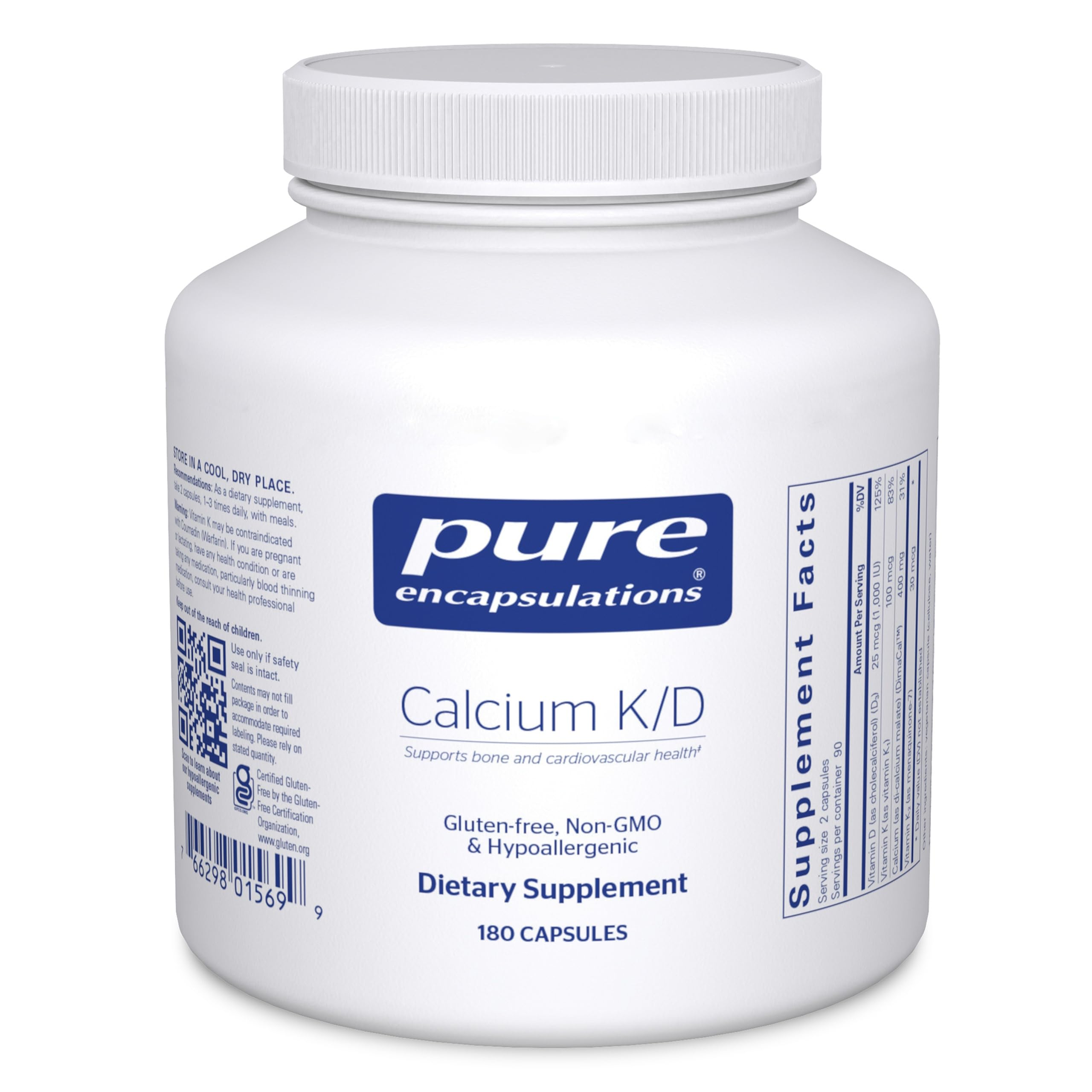 Calcium K/D capsules for immune support
