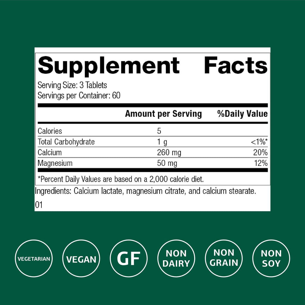 Calcium lactate for bone health