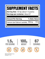 Calcium lactate for bone health