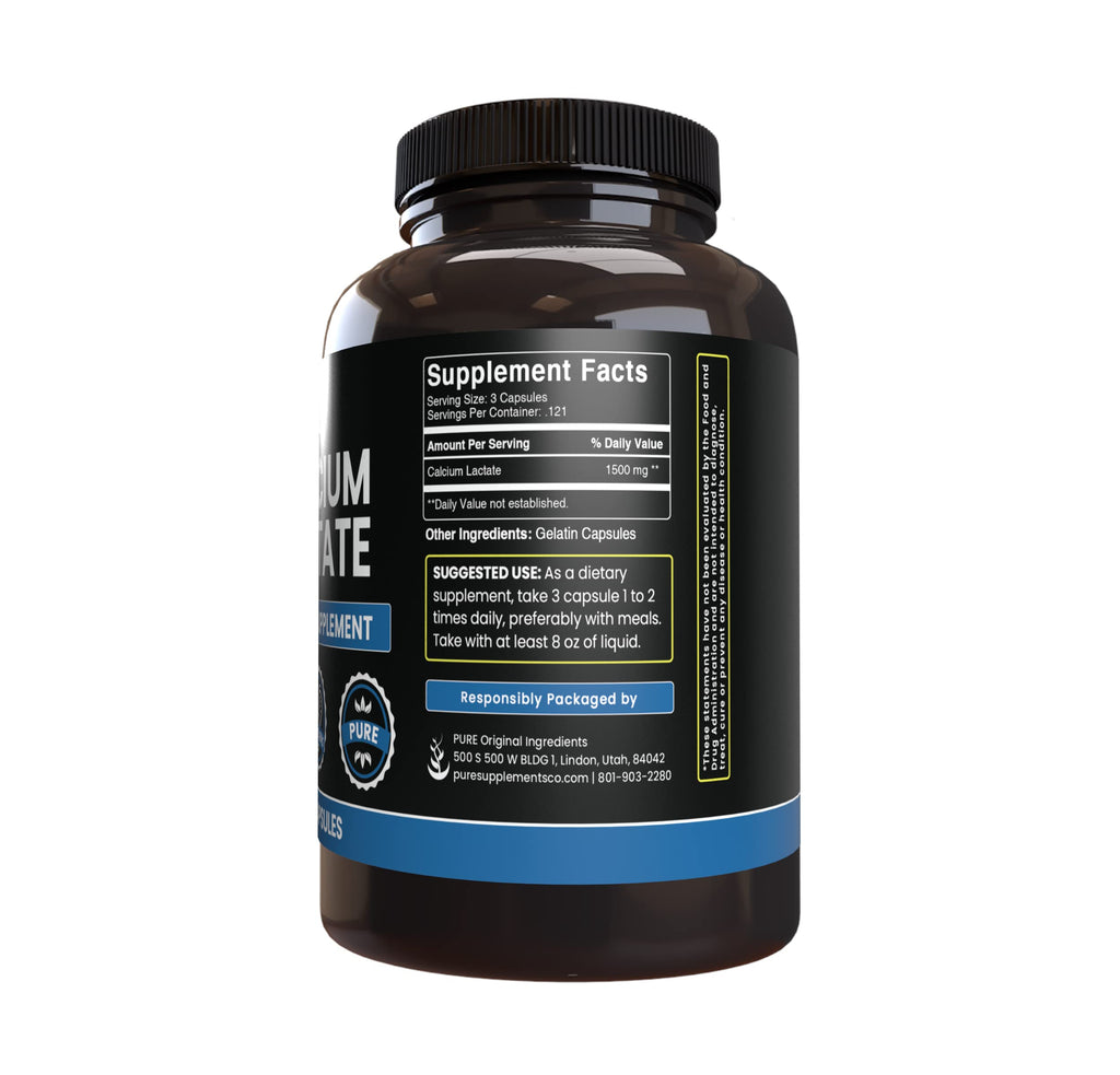 calcium lactate for muscle health