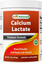 calcium lactate powder for bone health