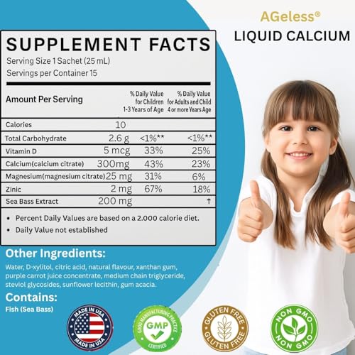 Calcium liquid for strong bones