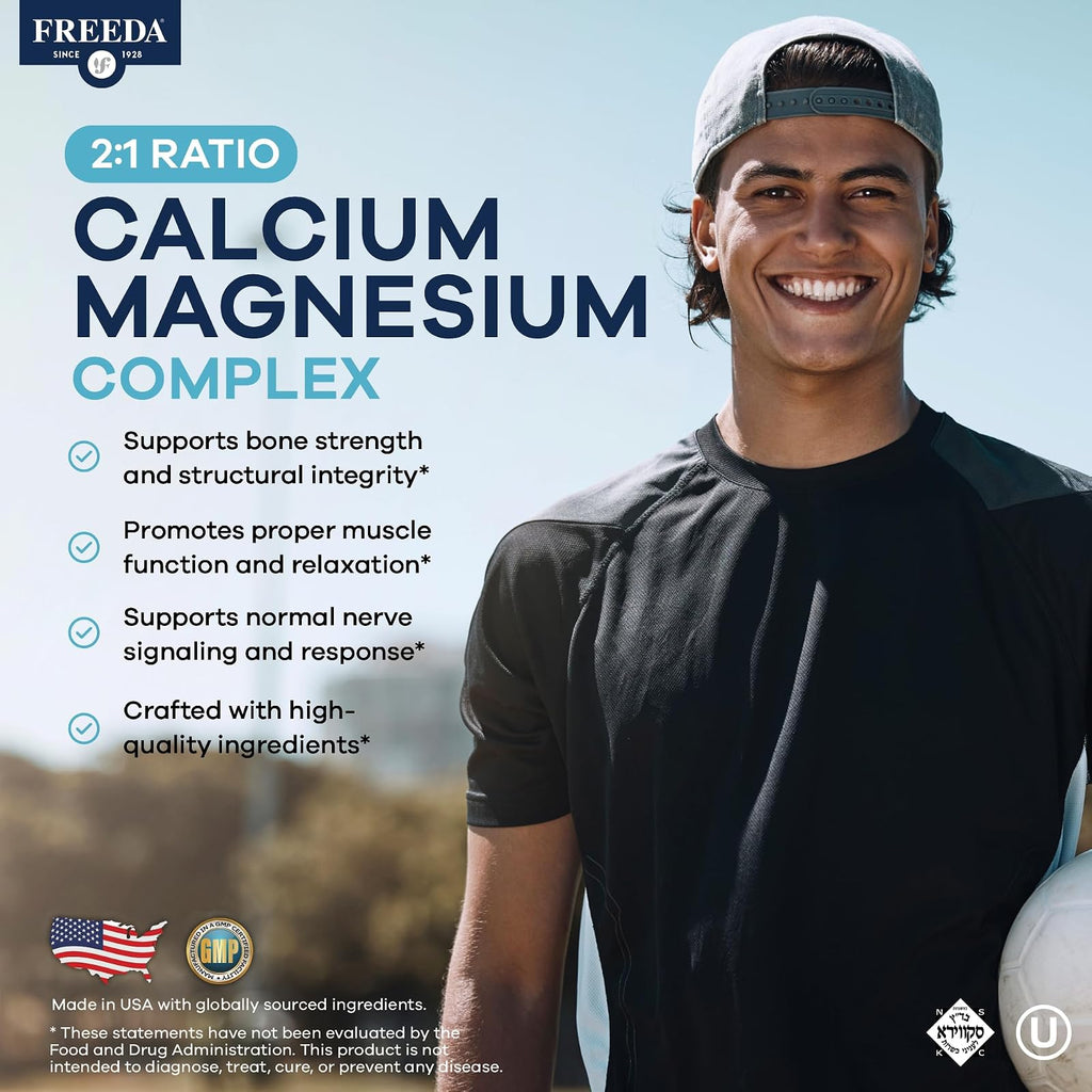 Calcium magnesium 2:1 for bone health