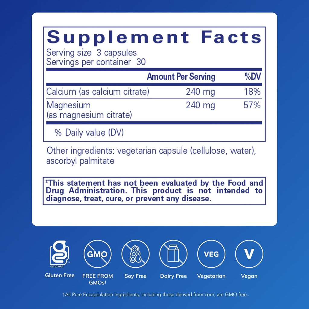 Calcium magnesium citrate for bone health
