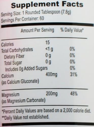 Calcium magnesium citrate for energy