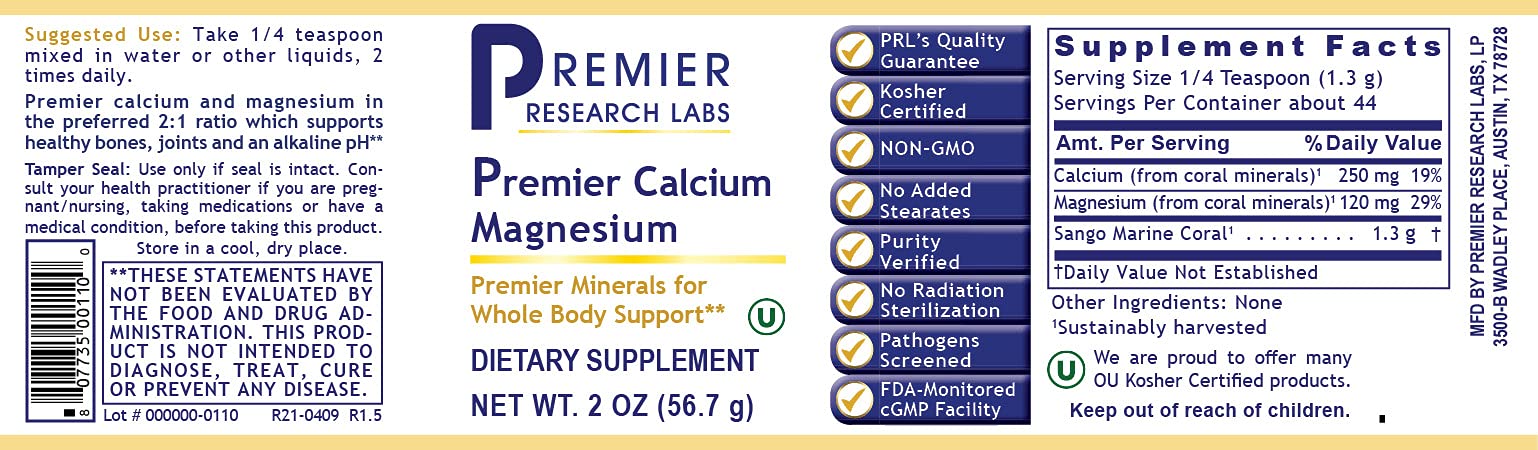 Calcium magnesium for bones and joints