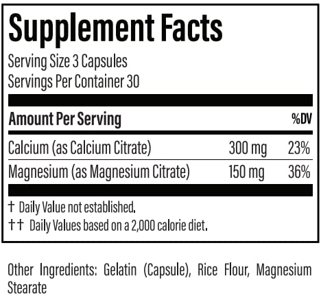 calcium magnesium for improved muscle tension