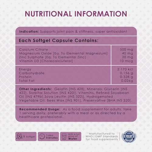 Calcium magnesium for overall wellness