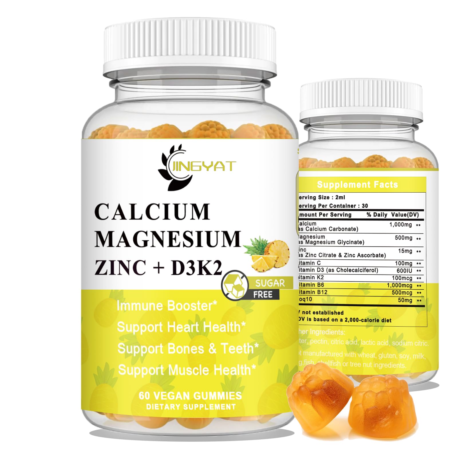 Calcium magnesium gummies for bone health