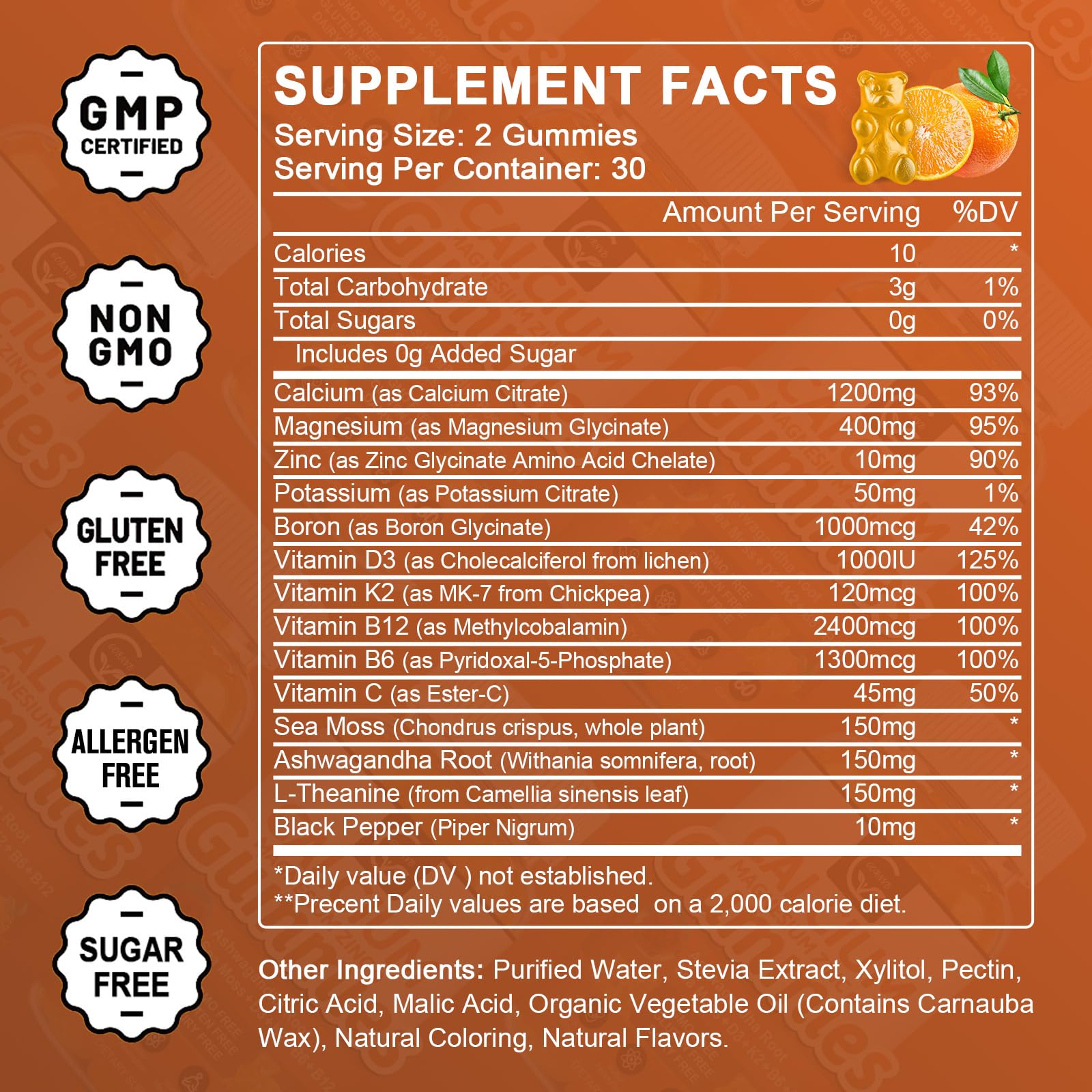 Calcium magnesium gummies for immune support