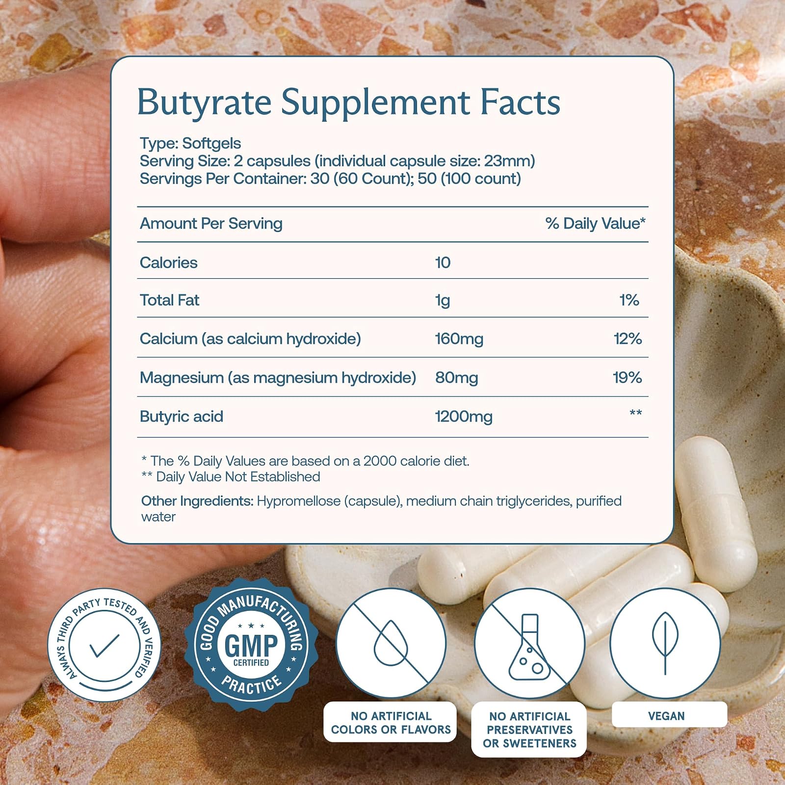 Calcium magnesium postbiotic capsules