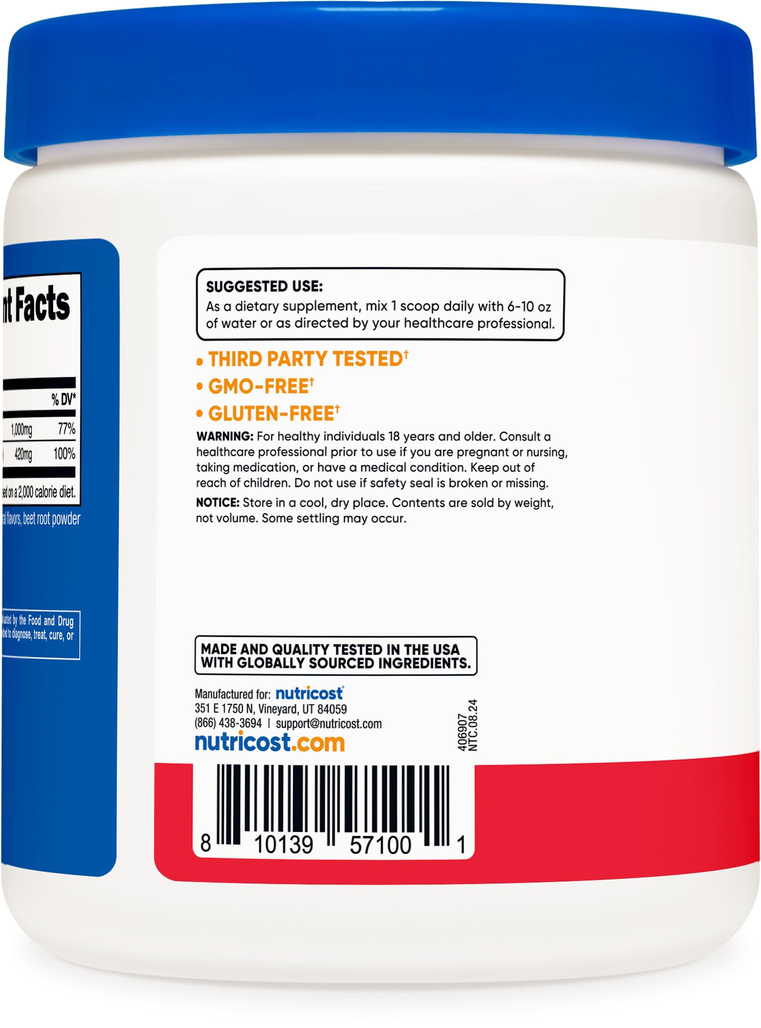Calcium magnesium powder for daily wellness