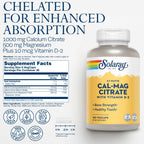 Calcium magnesium vegcaps for bone health