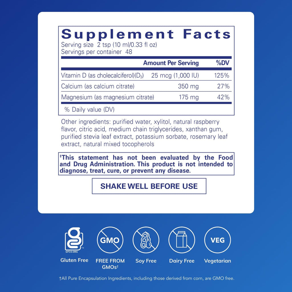 Calcium magnesium vitamin D blend