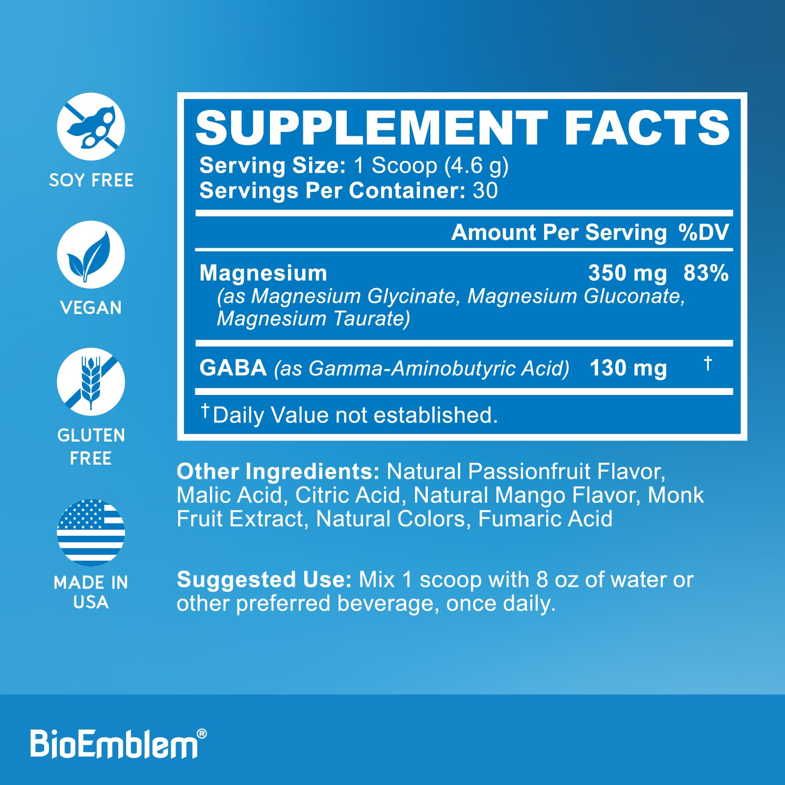 calcium magnesium zinc blend powder