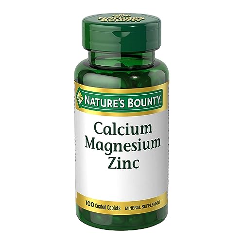 Calcium magnesium zinc caplets for health