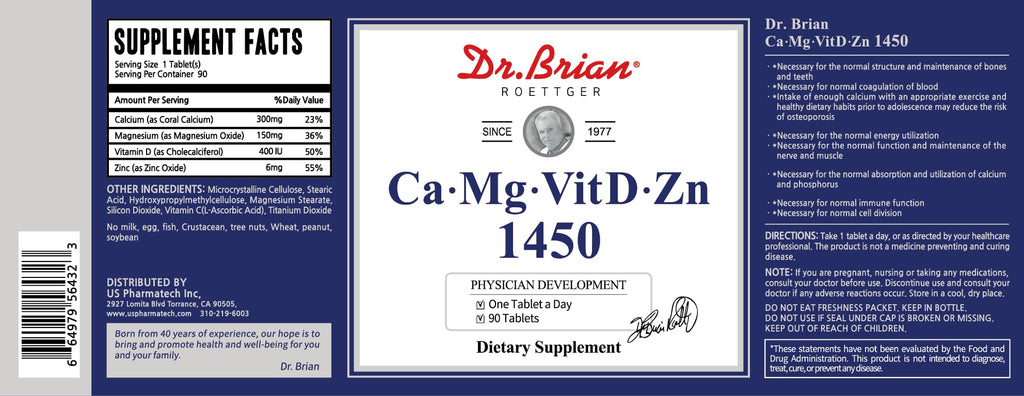 Calcium magnesium zinc for active lifestyle