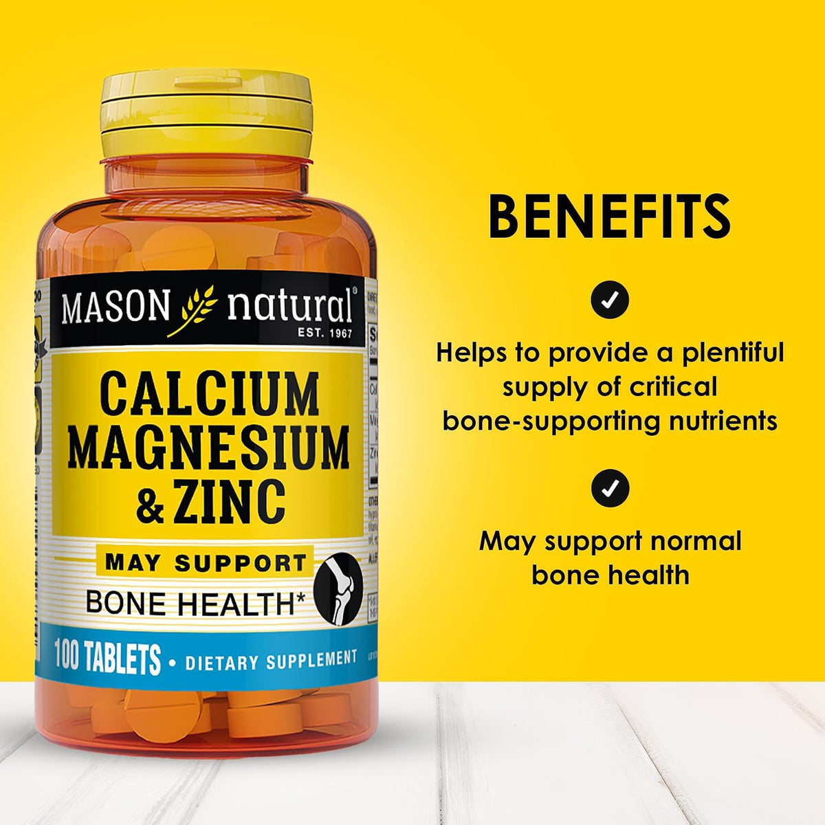 Calcium magnesium zinc for bone health