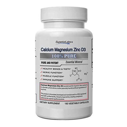 Calcium magnesium zinc for muscle support